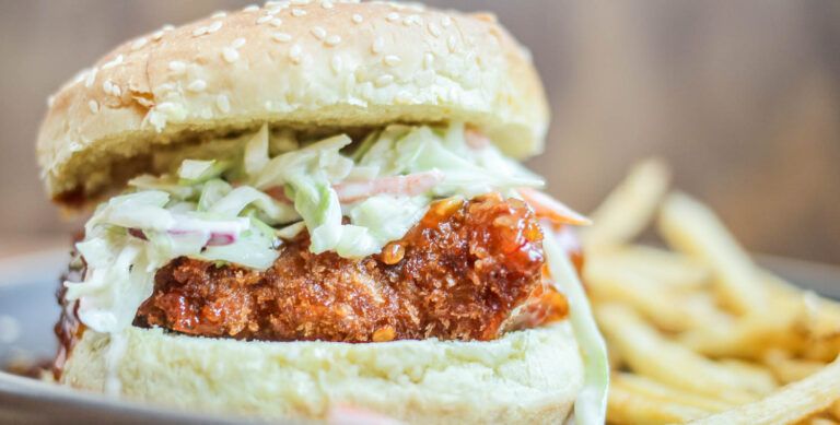 Orange Chicken Fried Chicken Sandwich | Lilies and Loafers