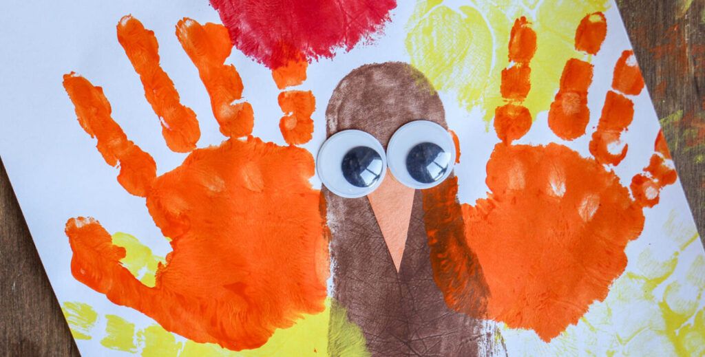Autumn Handprint Craft Two Ways! (aka handprint turkey) | Lilies and ...