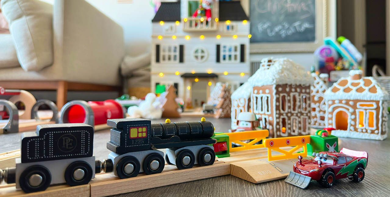 Liam's Christmas Train Time | Lilies and Loafers