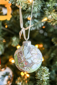 DIY Map Ornaments | Lilies and Loafers