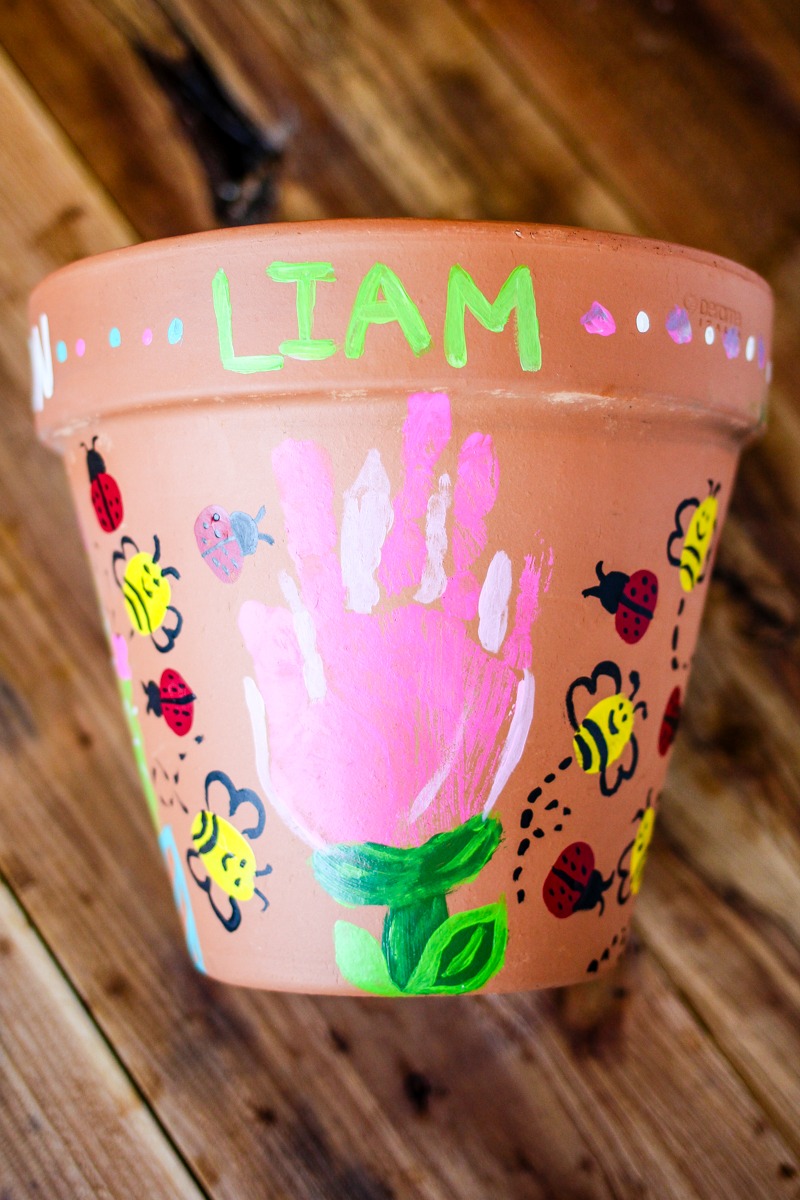 DIY Handprint Flower Pot: A Heartfelt Mother’s Day Craft | Lilies and ...