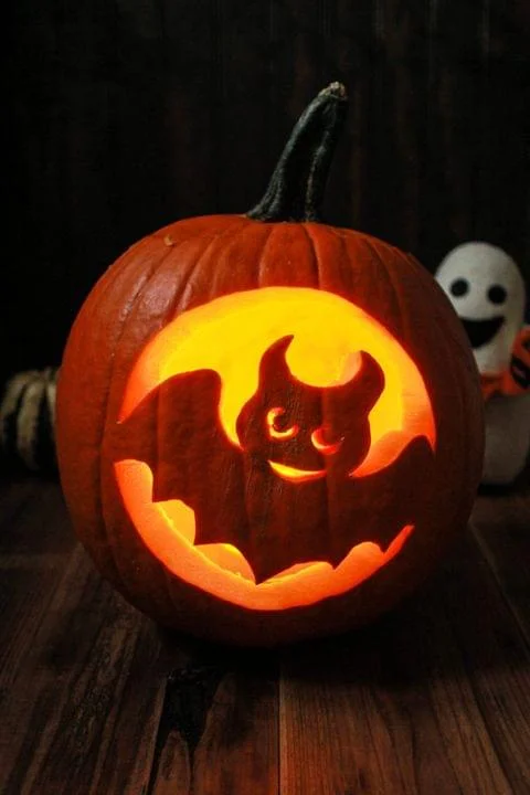 bat pumpkin ideas